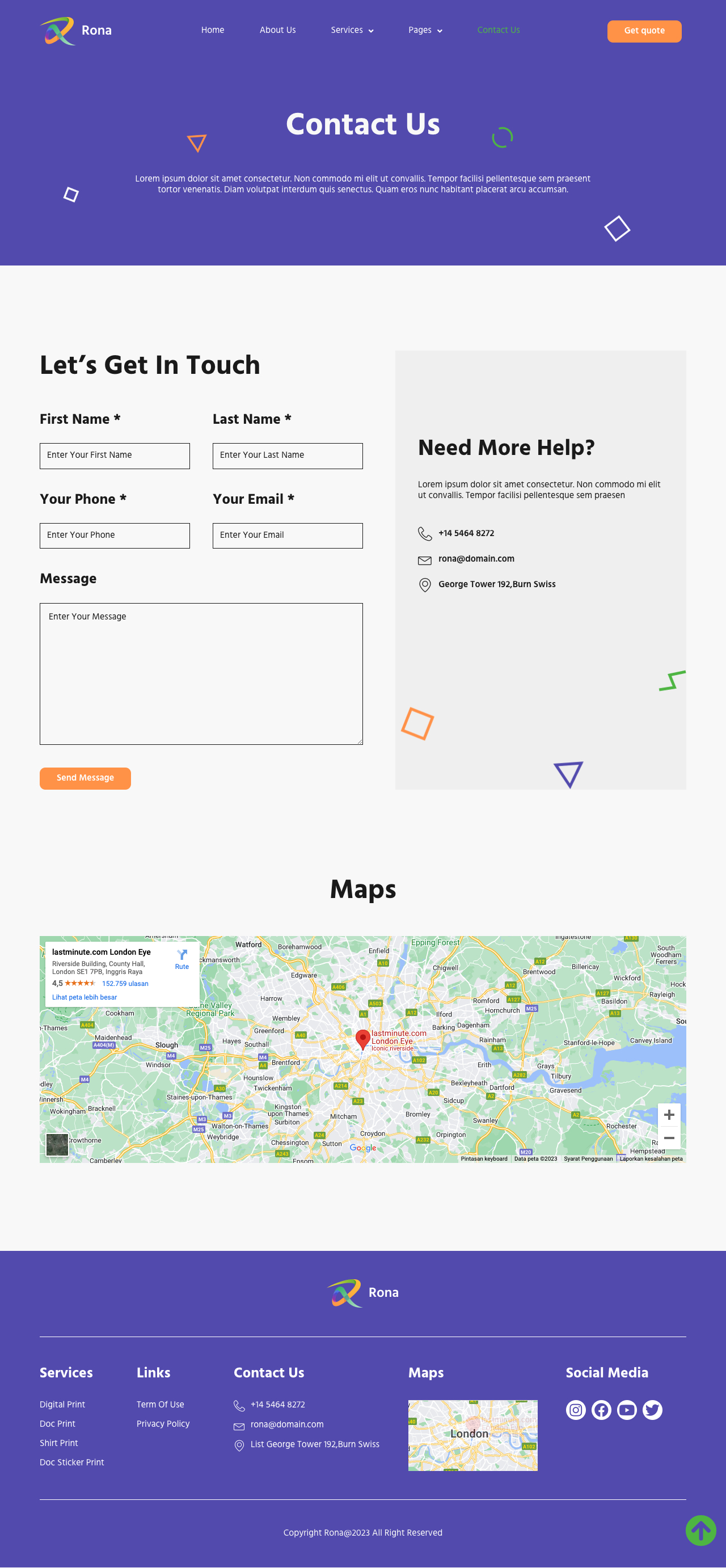 Rona - Digital Printing Service Template Kit by antstheme | ThemeForest